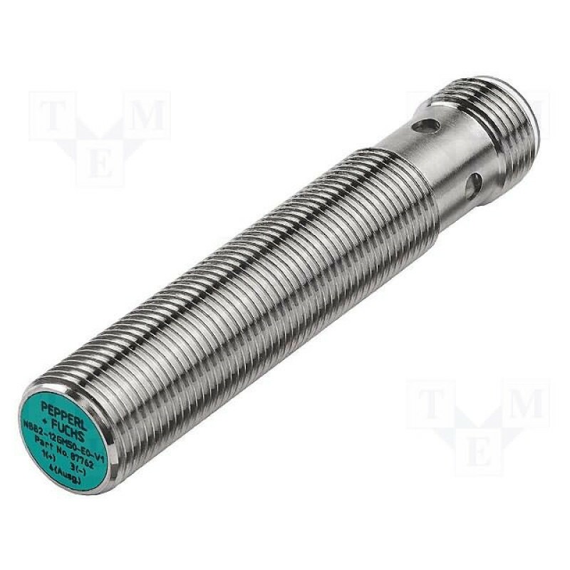 Sensor indutivo Faceado M12 Distância sensora de 4mm Saída PNP Normalmente Aberta conector M12 4 ...